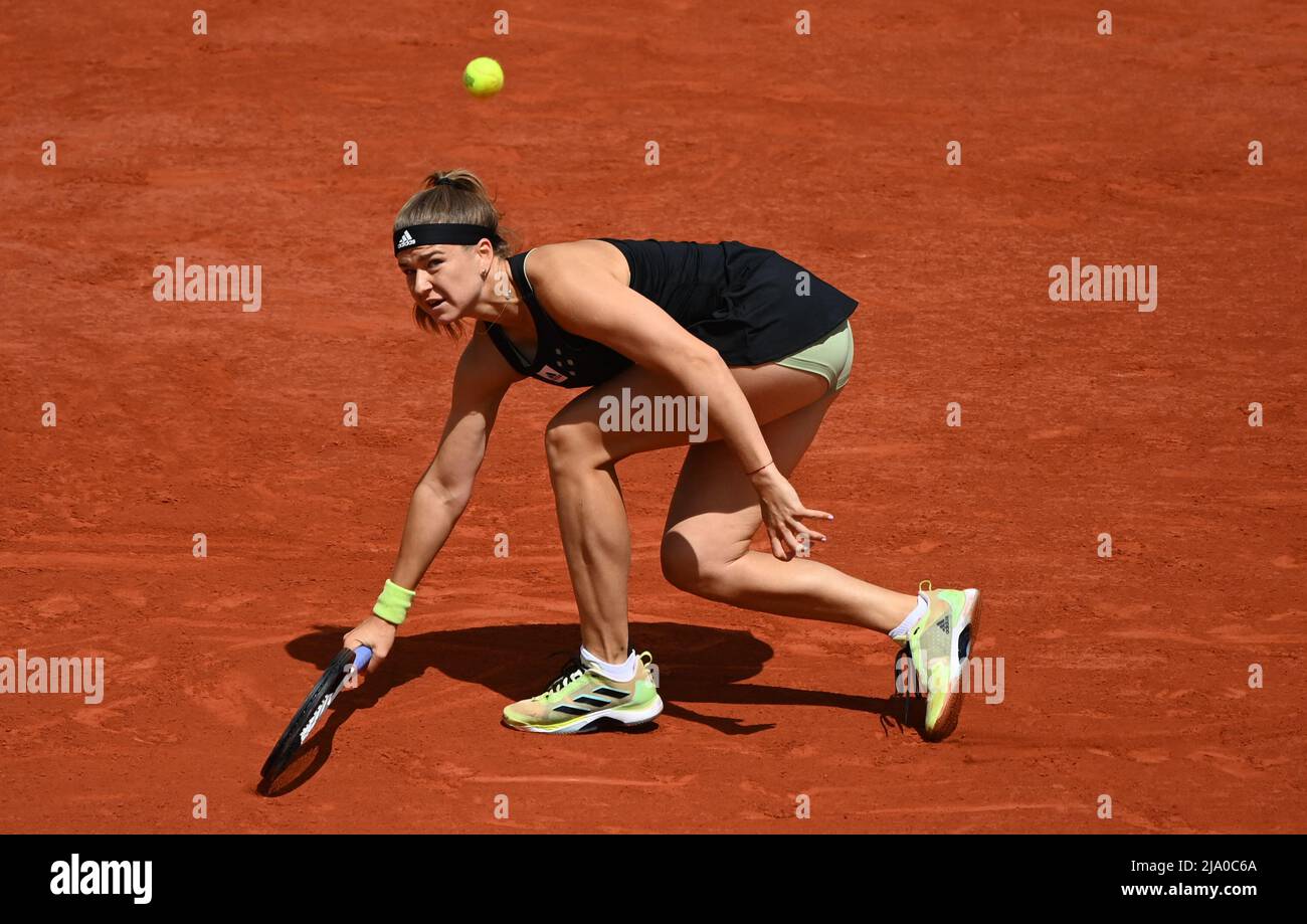 Karolina Muchova during French Open Tennis Roland Garros 2022 on May 23 ...