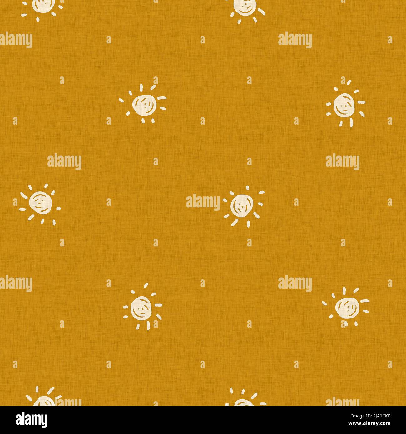 Gender neutral sunshine seamless raster background. Simple whimsical 2 ...