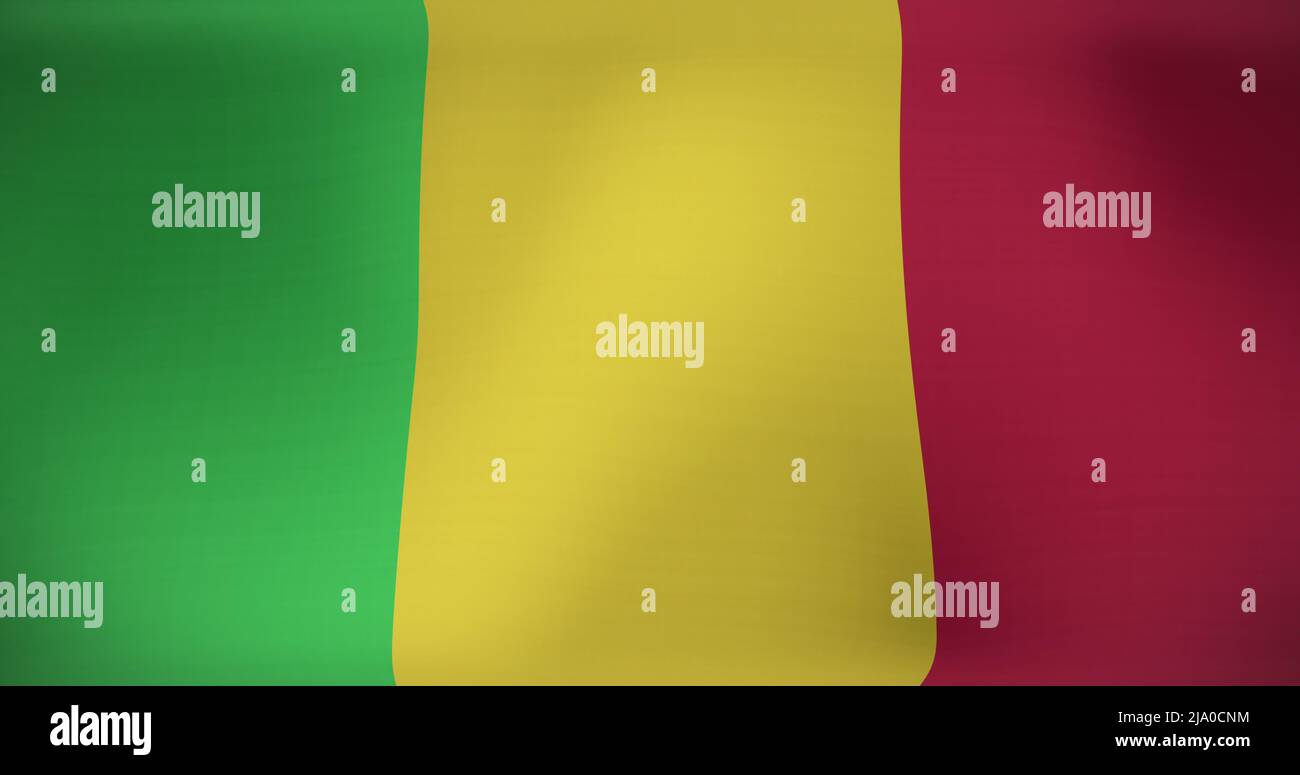 Mali flag loop hi-res stock photography and images - Alamy