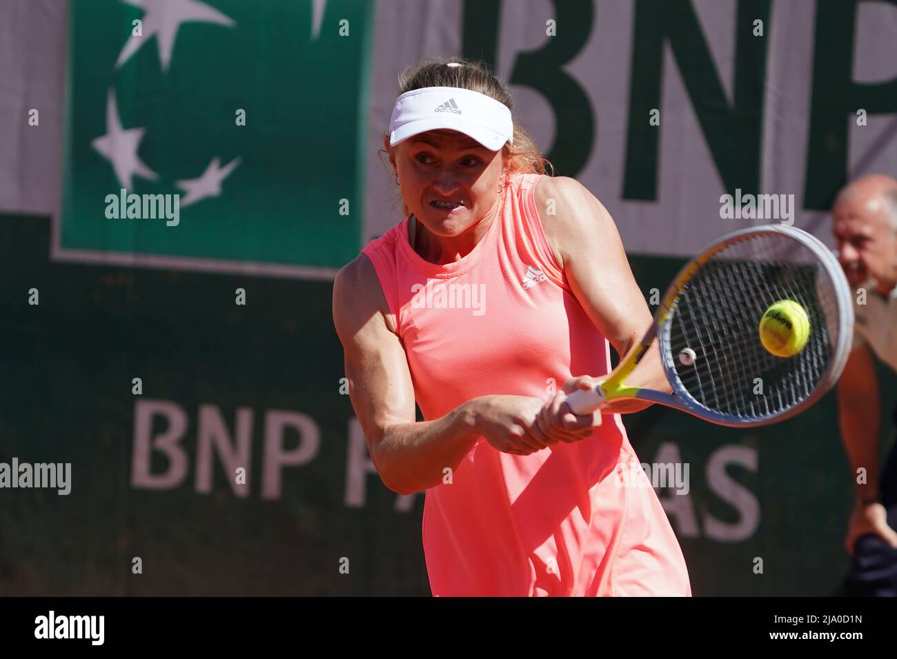 PARIS, France. 26th May, 2022. ALIAKSANDRA SASNOVICH of Belarus return ...