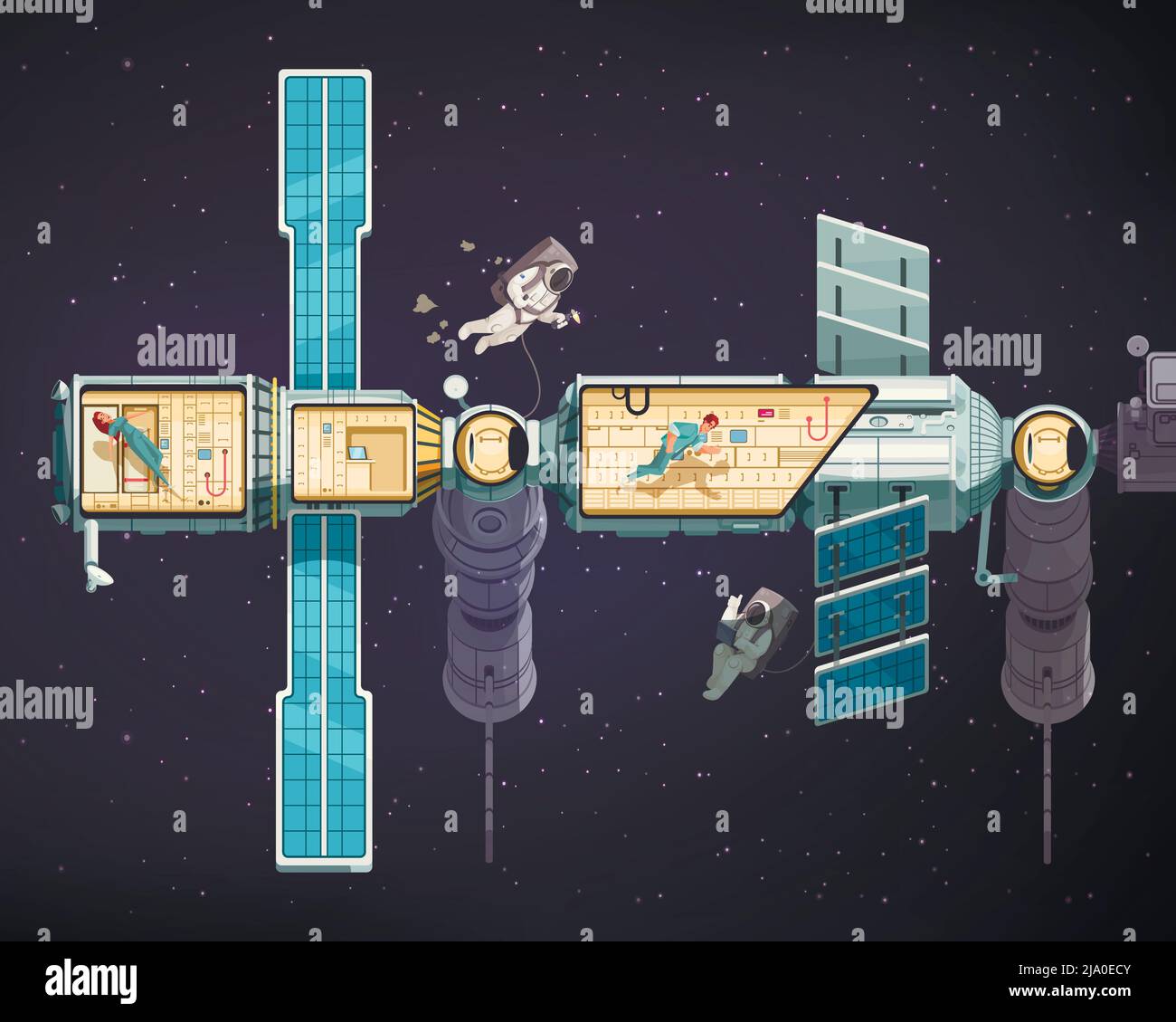 Diagram International Space Station Inside