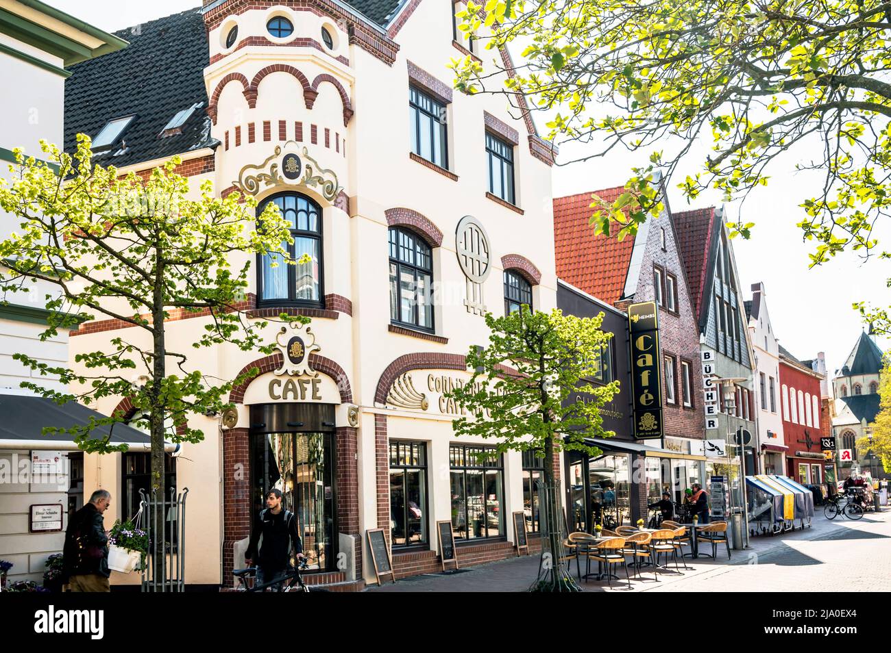 Norden (Ostfriesland, Germany): Cafe ten Cate Osterstraße Stock Photo ...
