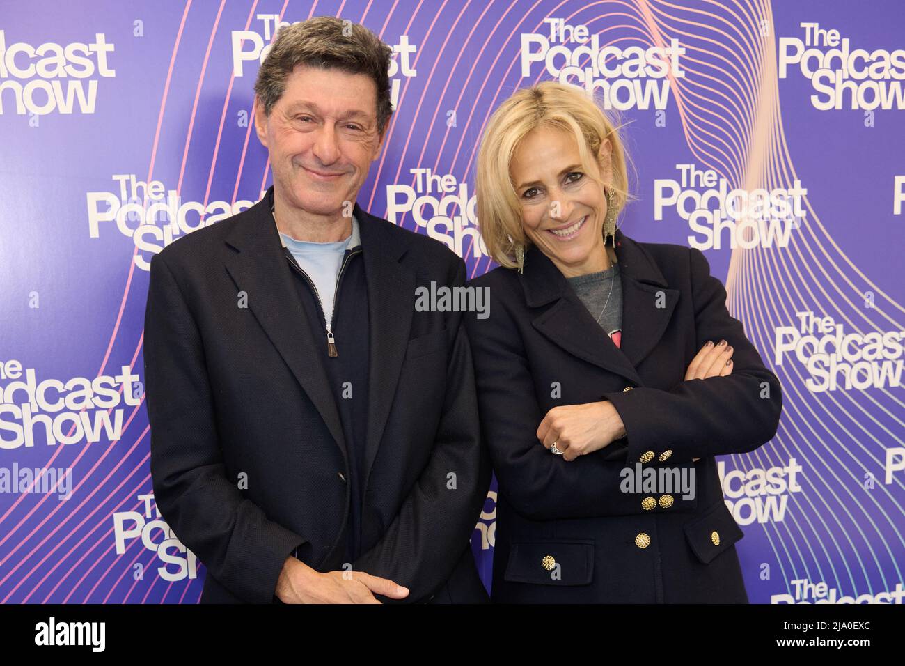 London, UK . 26 May, 2022 . Jon Sopel and Emily Maitlis pictured at The ...