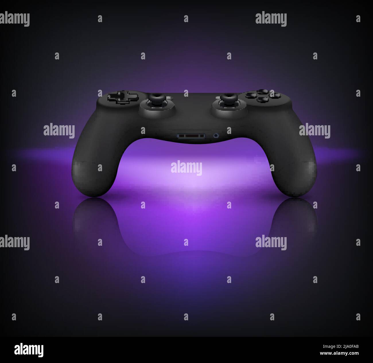 Gamepad controller videogames composition of realistic gaming pad image ...