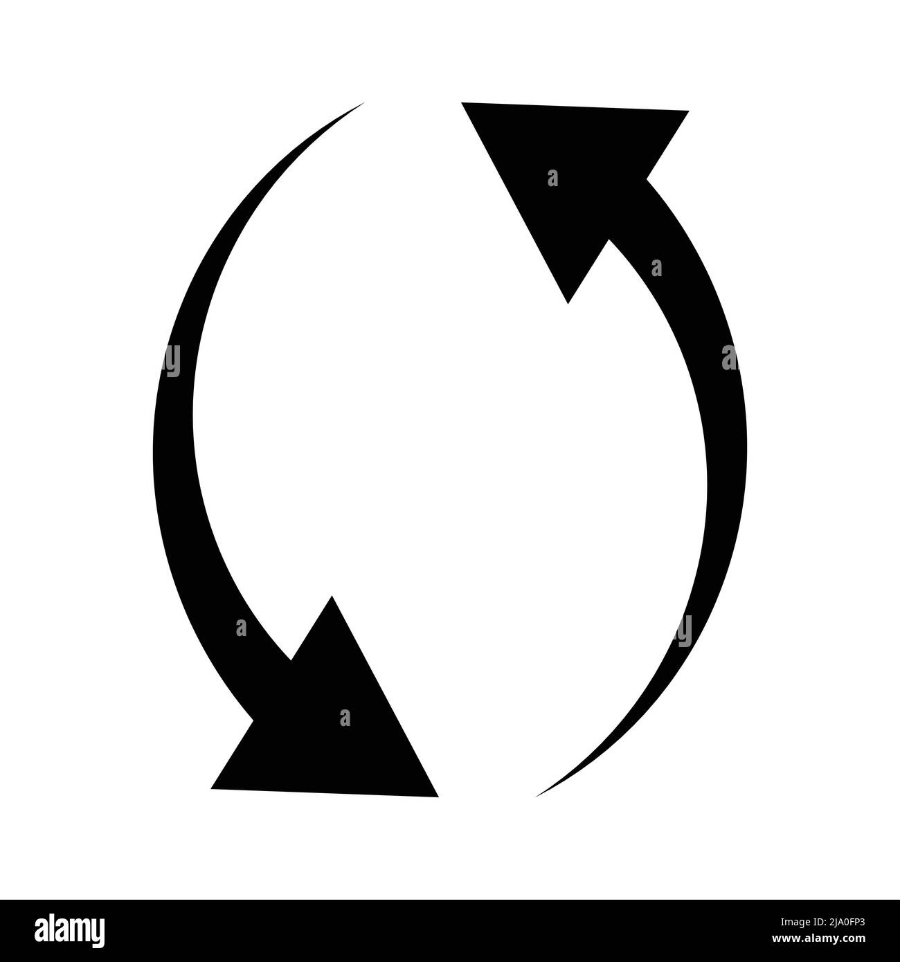 Vector flat icon of rotating arrows. Editable vector Stock Vector Image ...