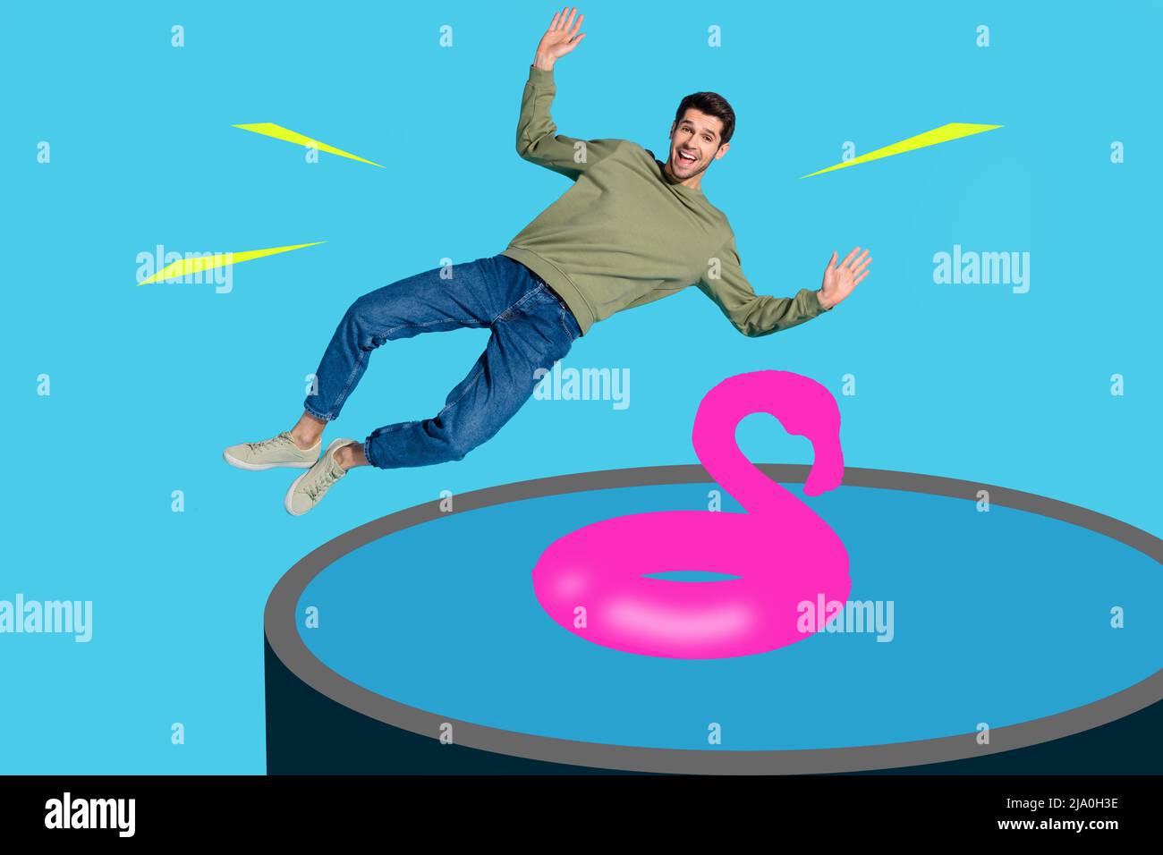 Inflatable pop up pool hi-res stock photography and images - Alamy