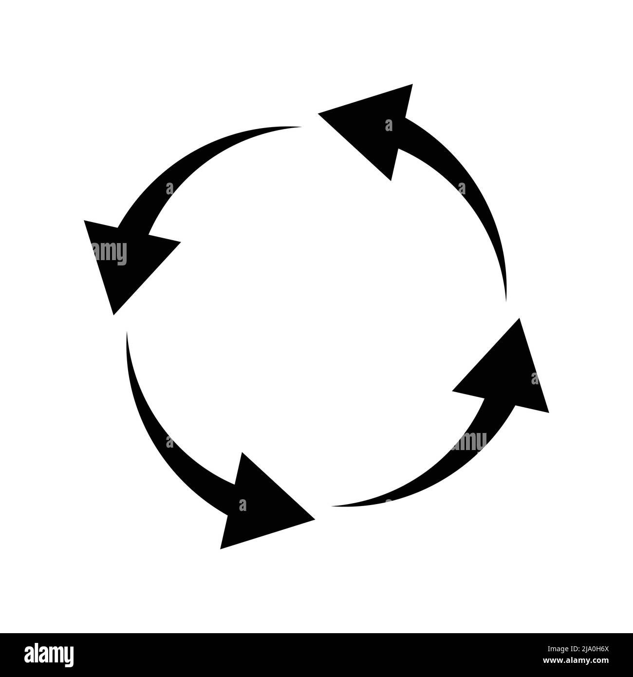 Four arrow icons rotating. Simple and flat vector. Editable vector ...