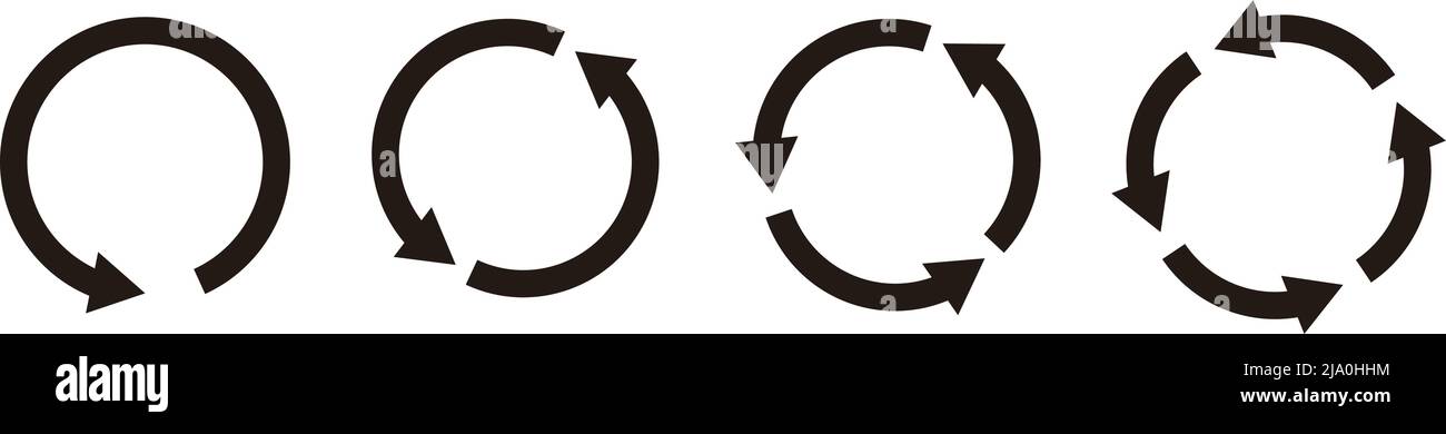 Rotating arrow icon set. Editable vector Stock Vector Image & Art - Alamy