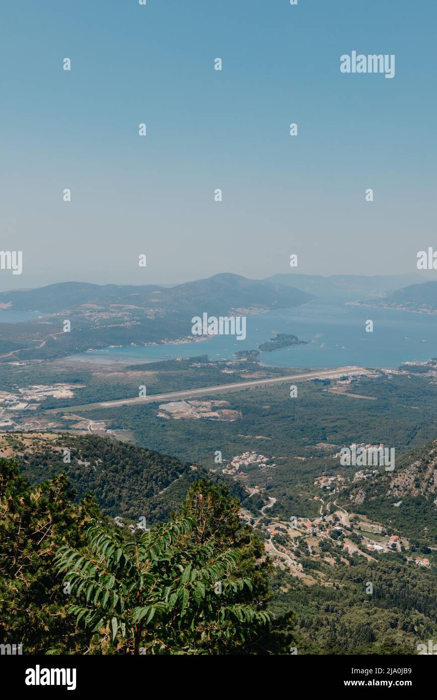 Beautiful nature mountains landscape. Kotor bay, Montenegro. Views of ...