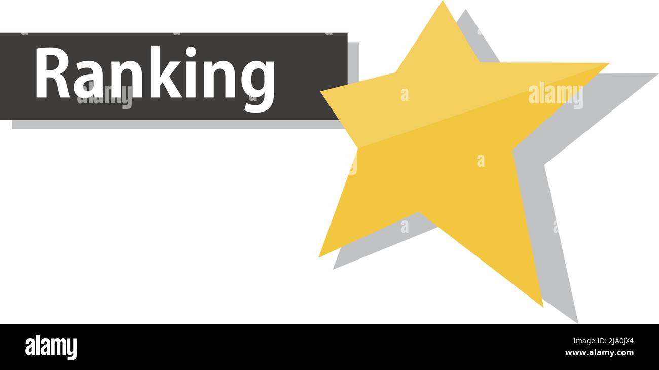 Illustration of a star about ranking. Editable vector Stock Vector ...