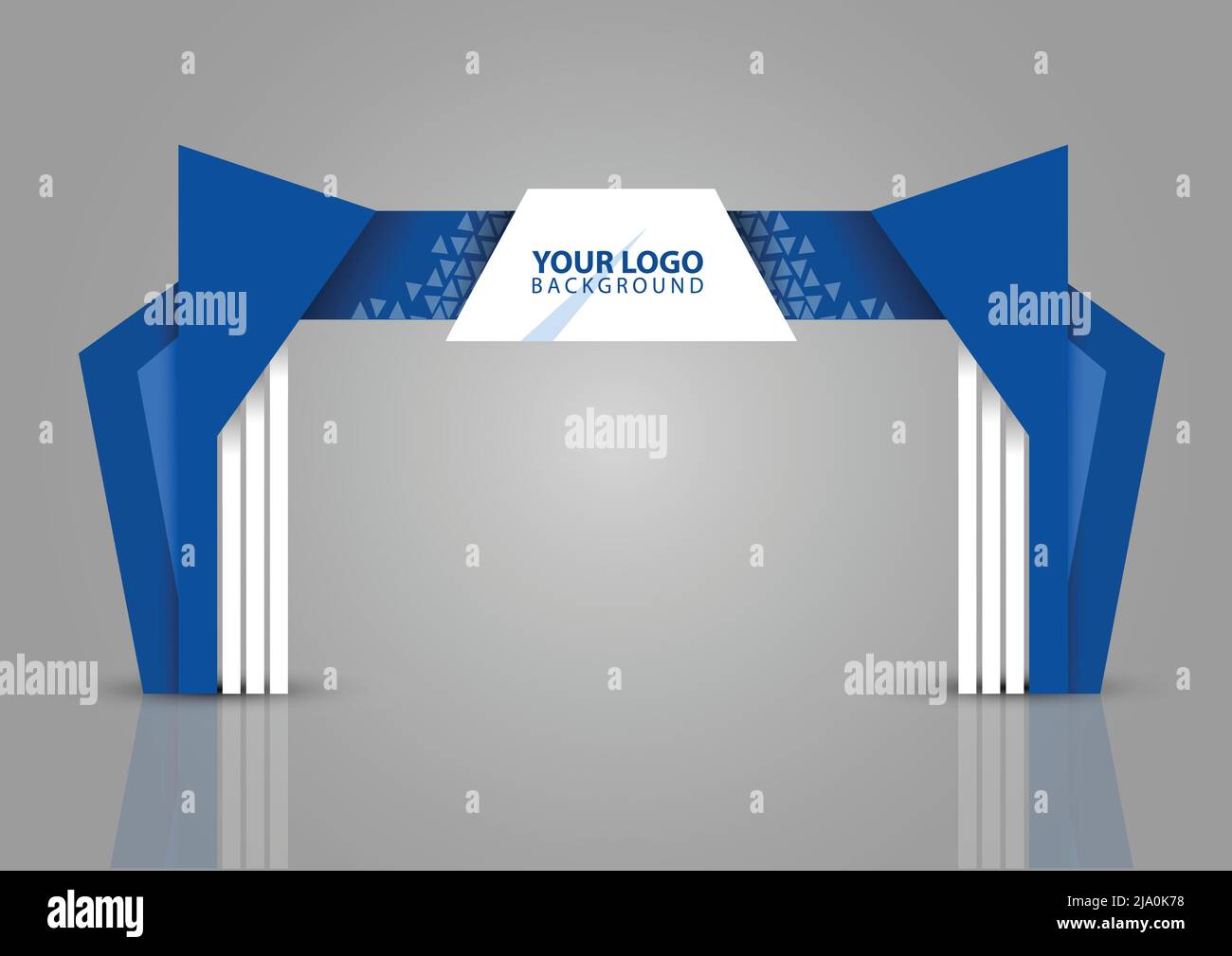 exhibition stand Gate entrance vector with for mock up event display ...
