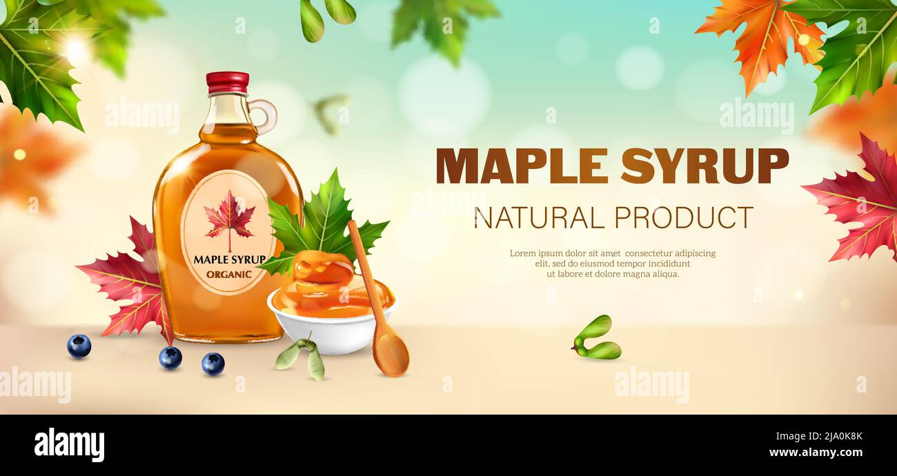 Maple syrup flavour Stock Vector Images - Alamy