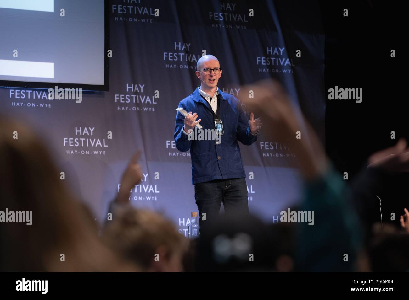 Hay-on-Wye, Wales, UK. 26th May, 2022. Piers Torday at Hay Festival ...