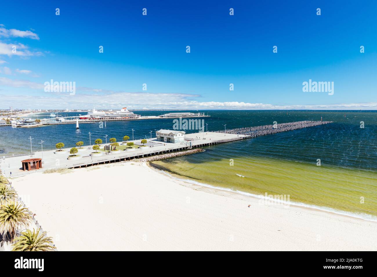 View over Port Phillip Bay in Melbourne Australia Stock Photo - Alamy