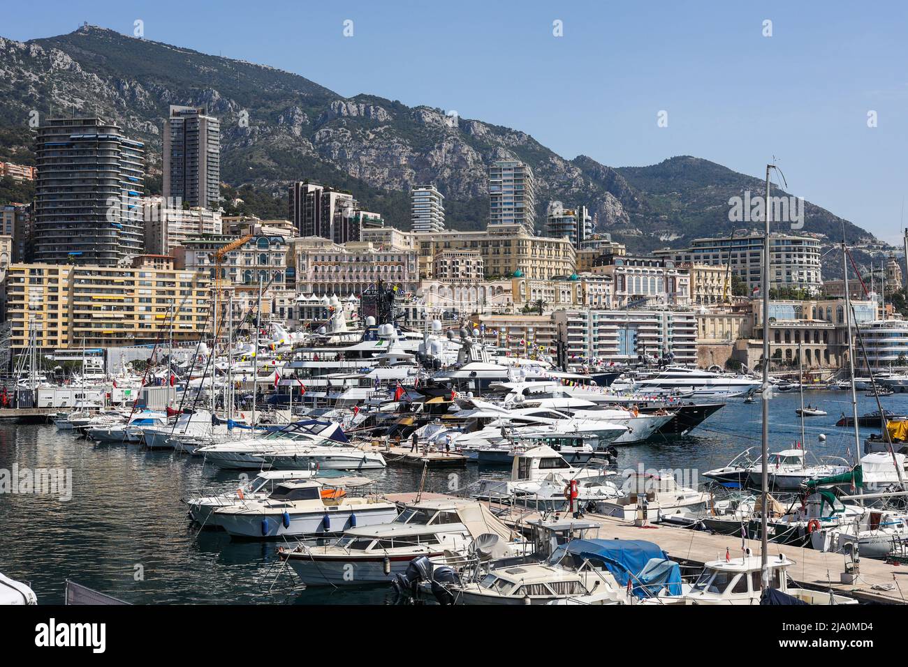 illustration, harbor, boats during the Formula 1 Grand Prix de Monaco ...
