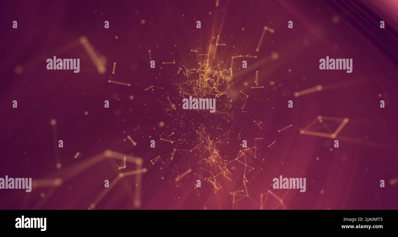 Image of constellations over purple texture background Stock Photo - Alamy