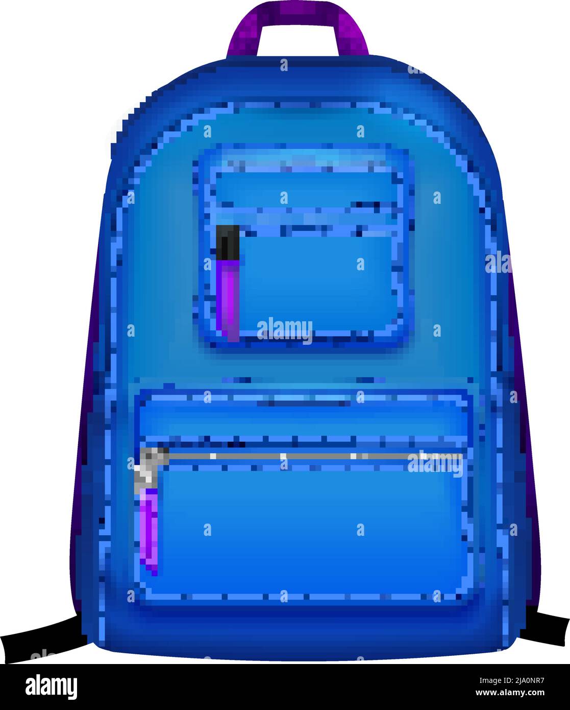 Child rucksack back view Stock Vector Images - Alamy