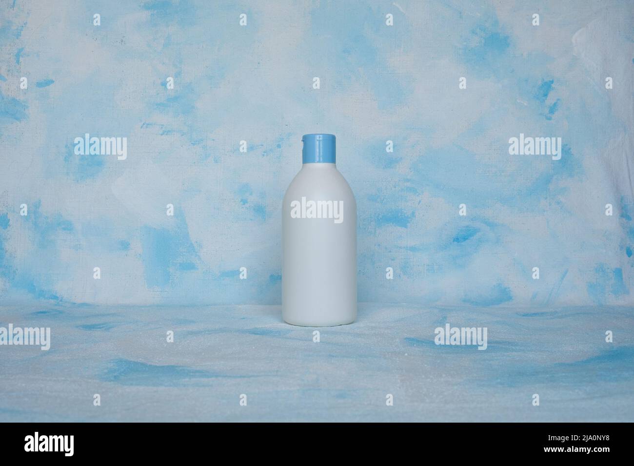 Bottle for cosmetic products without a label. Facial skin care concept ...