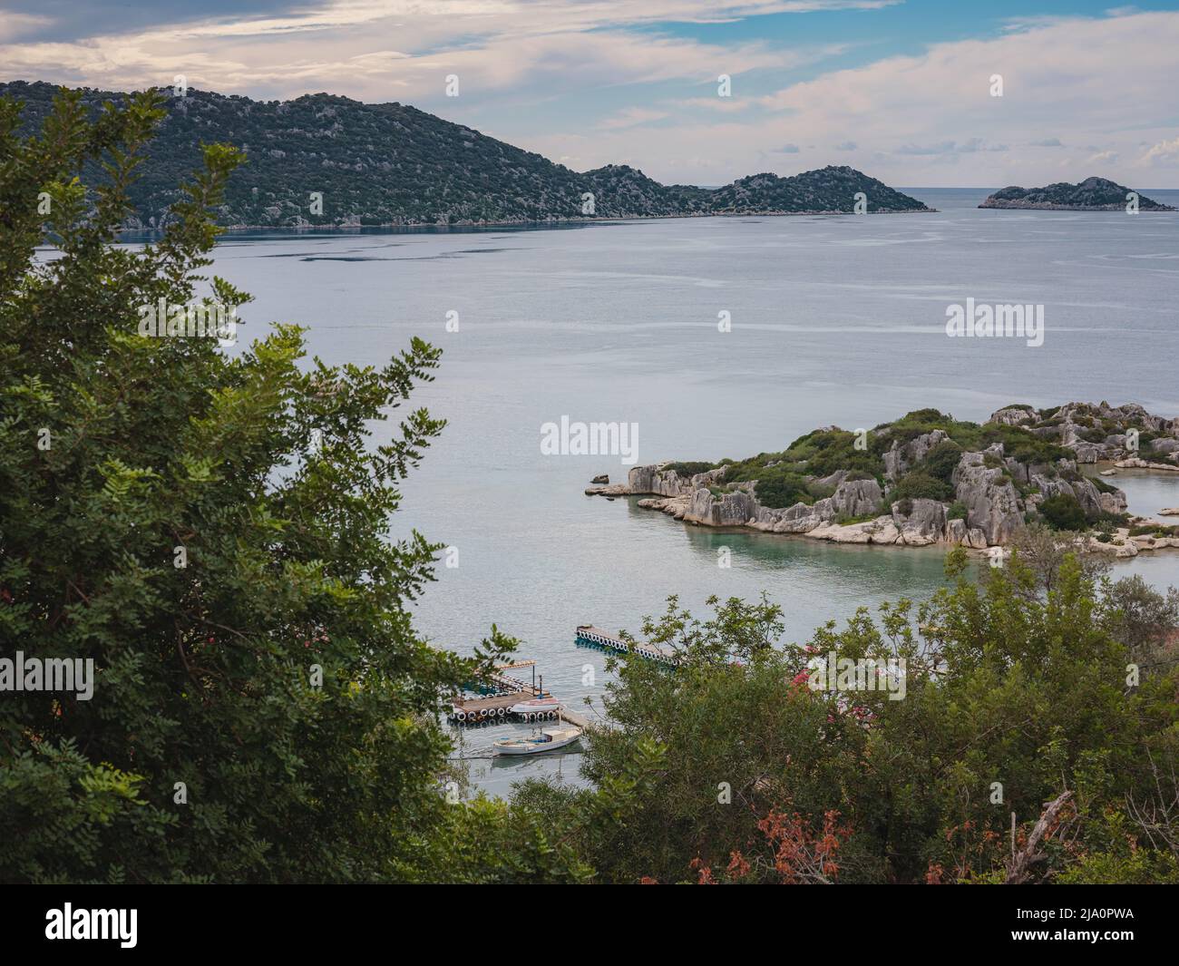 Travel and tourist attractions at Kekova island, Turkey. beautiful view ...