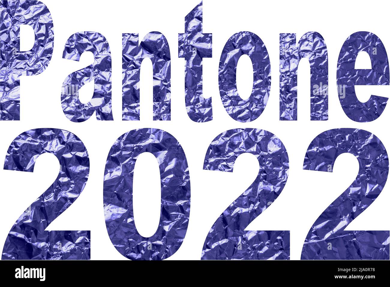 Pantone font 2022 wrinkled foil transparency with tinted trend color ...