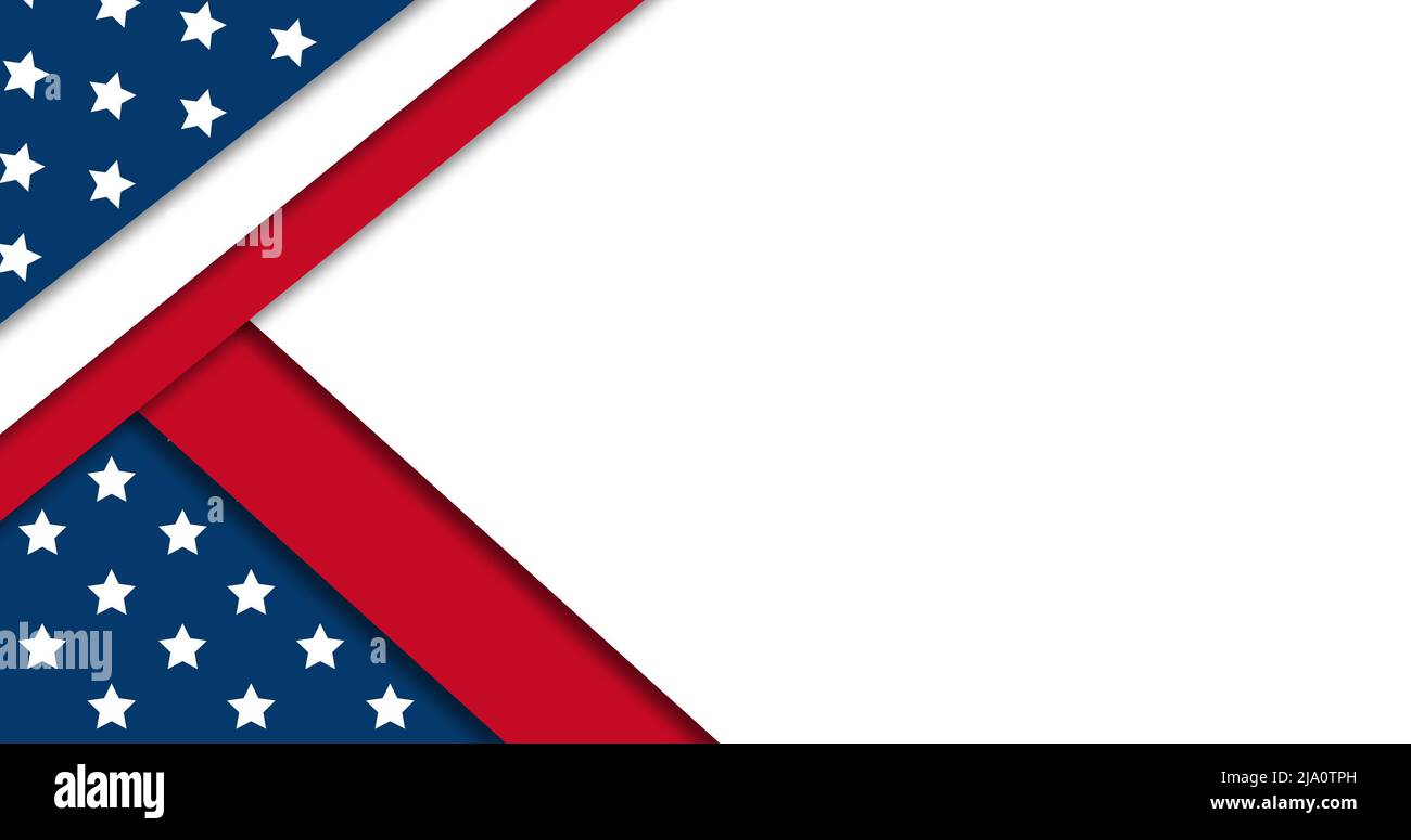 Image of American flag appearing and disappearing on the left side on ...