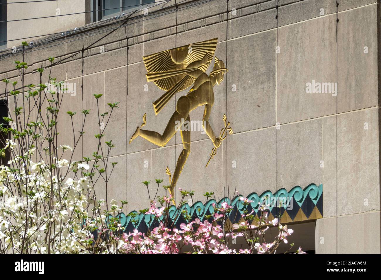 Winged Mercury Intaglio Relief, Channel Gardens, Rockefeller Center ...