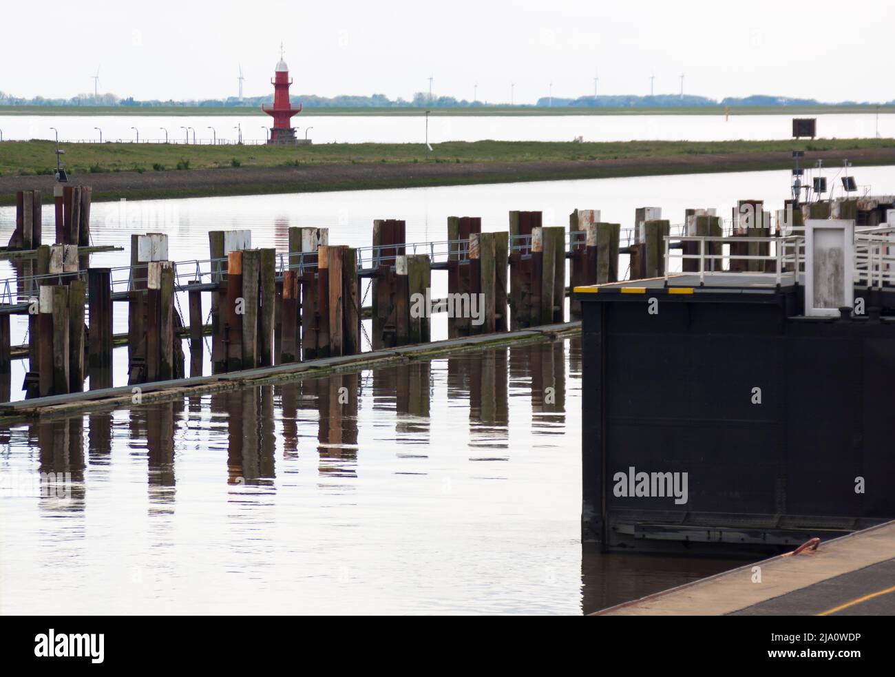 Brunsbüttel lock, Brunsbüttel Schleuse Stock Photo - Alamy