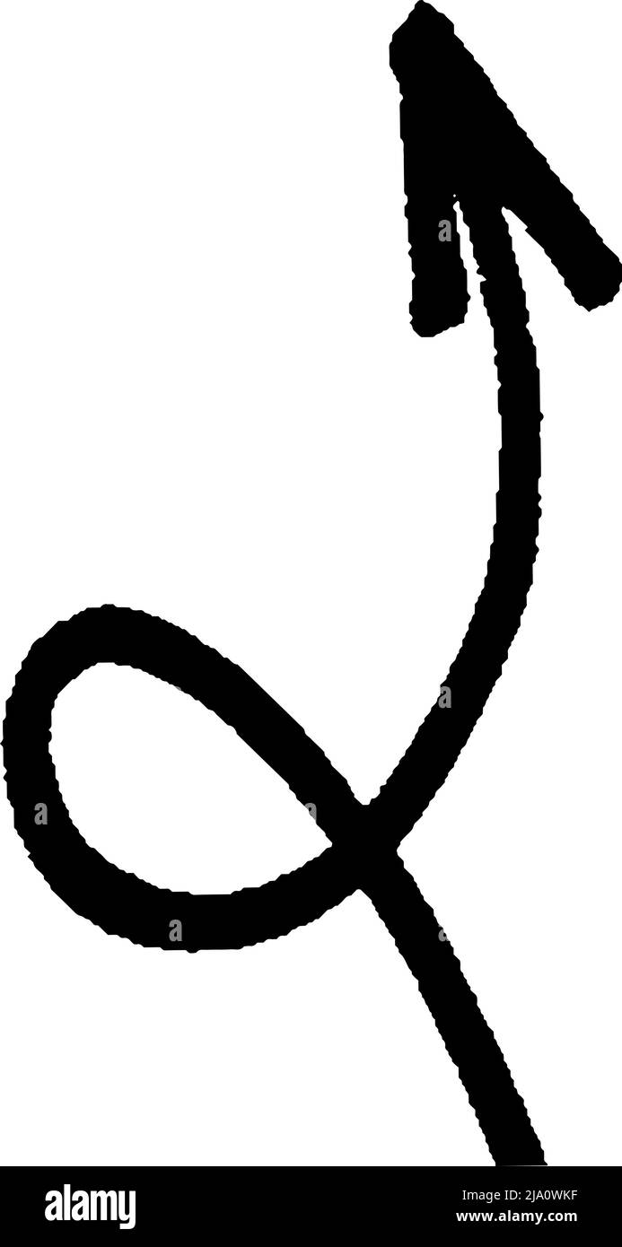 Sketch loop arrow Black and White Stock Photos & Images - Alamy