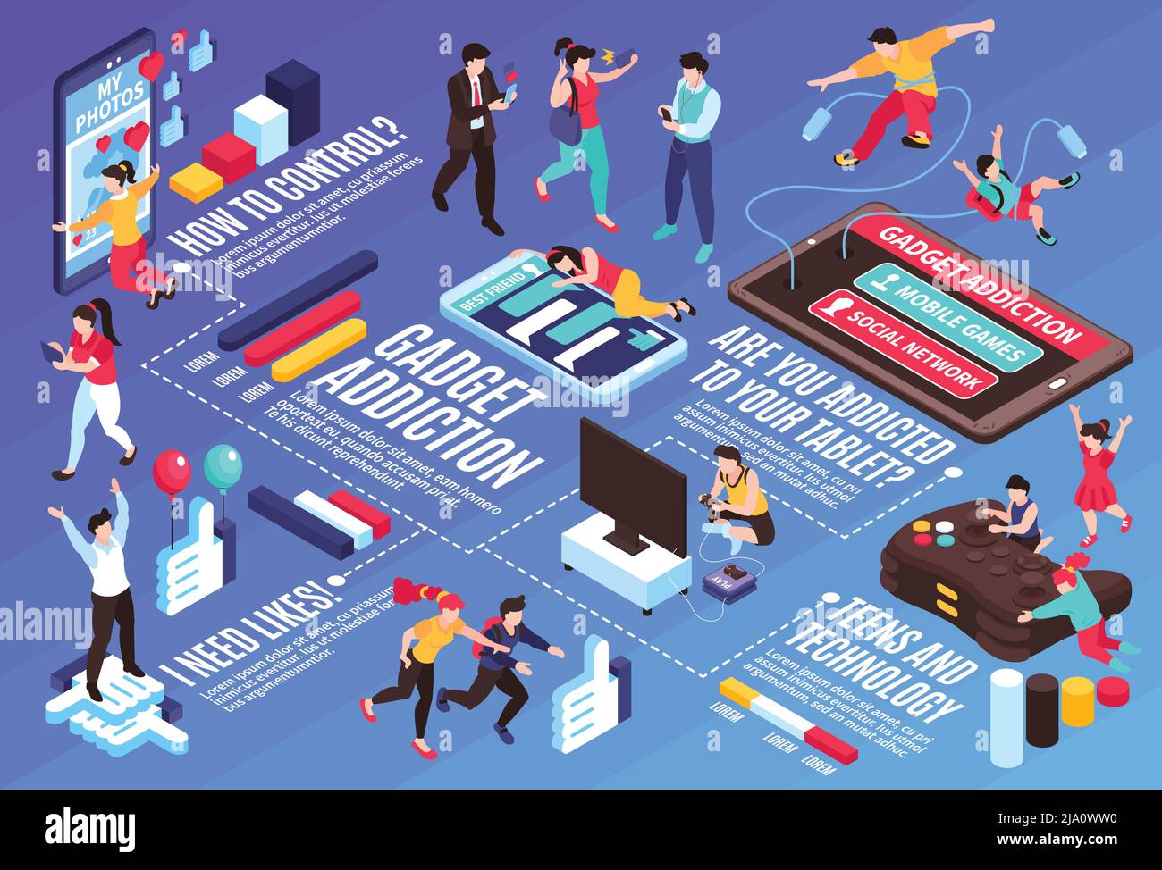 Mobile games infographics hi-res stock photography and images - Alamy