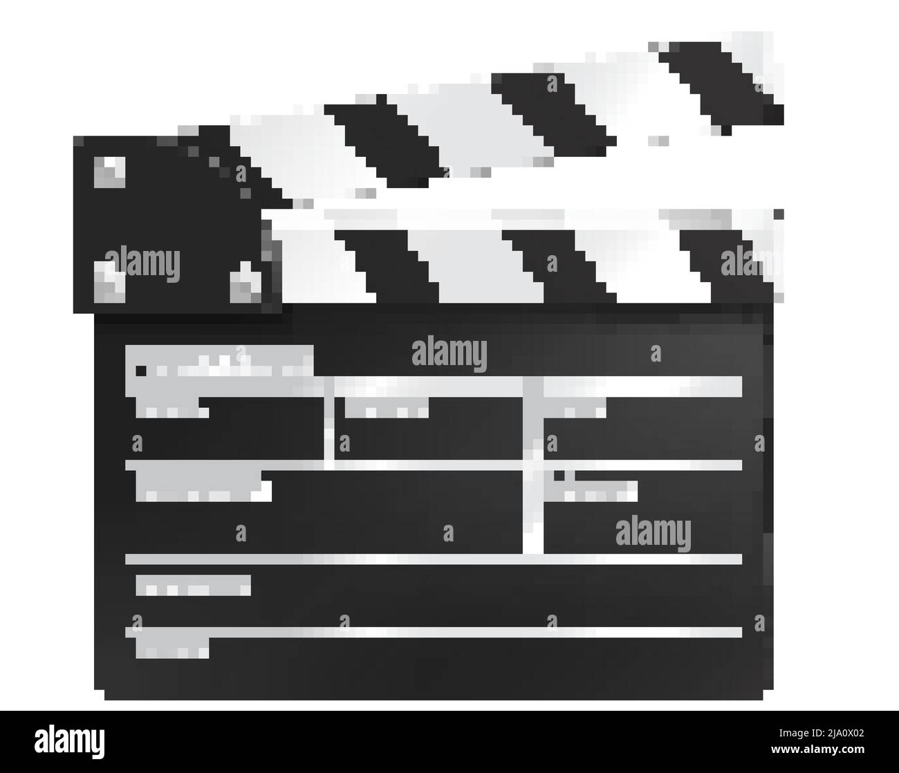 Cinema film production realistic transparent composition with isolated ...