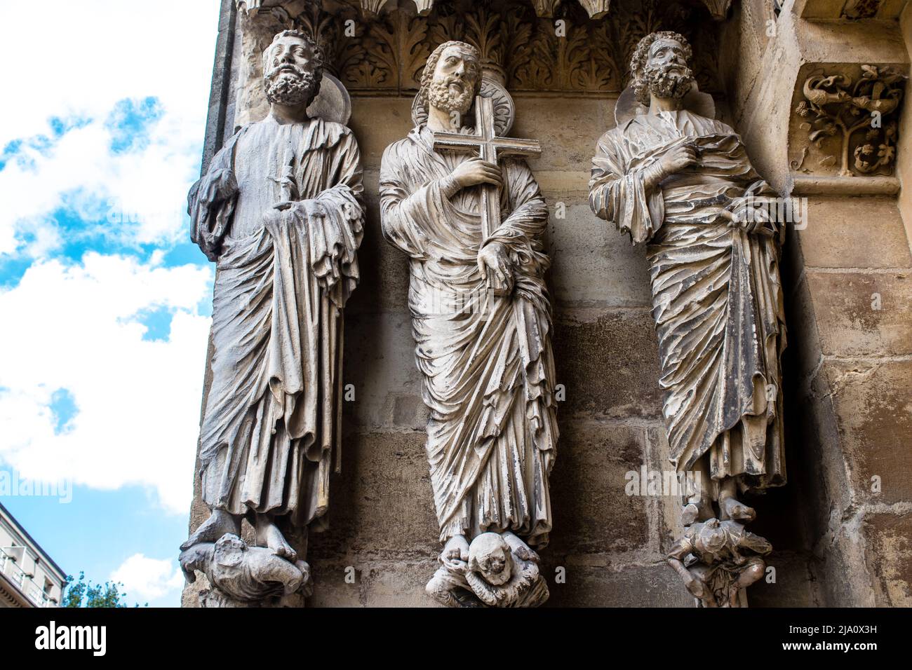 Reims, France - May 25, 2022 Notre Dame Cathedral of Reims, monument in ...