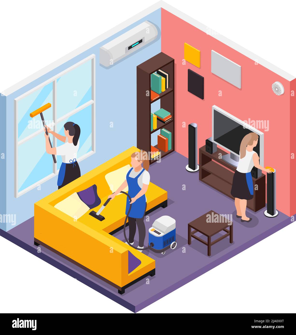 Professional cleaner from facility hi-res stock photography and images ...