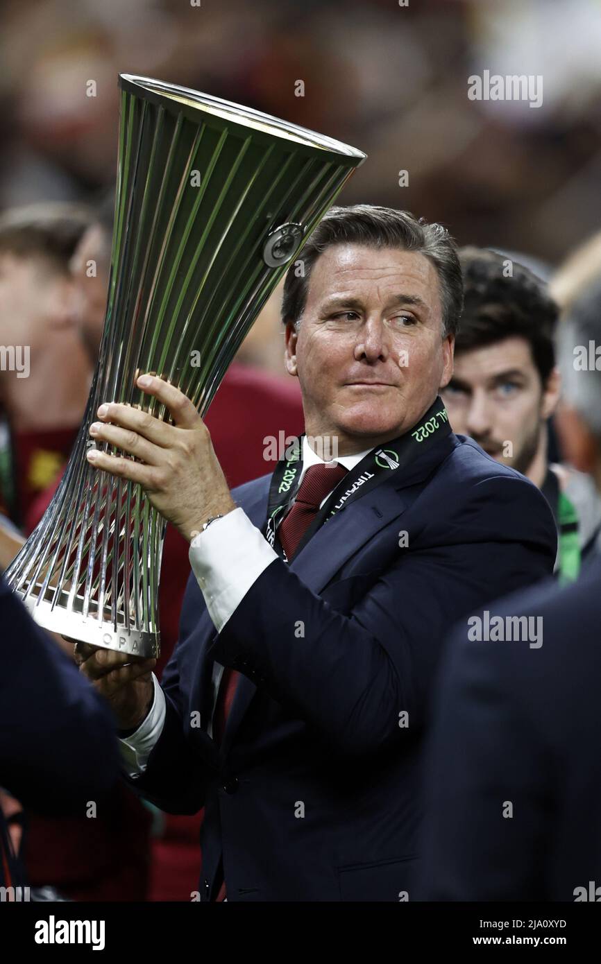 TIRANA - AS Roma owner Thomas Daniel Friedkin with the Conference ...