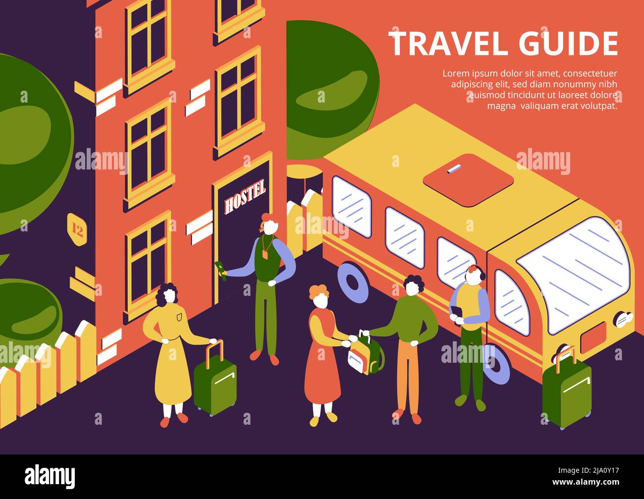#Travel Guide Isometric Illustration Stock Vector Image & Art - Alamy