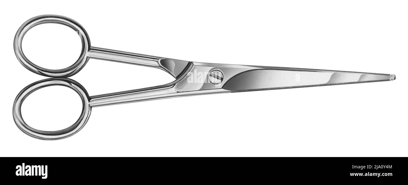 Scissors illustration in white back Stock Photo - Alamy