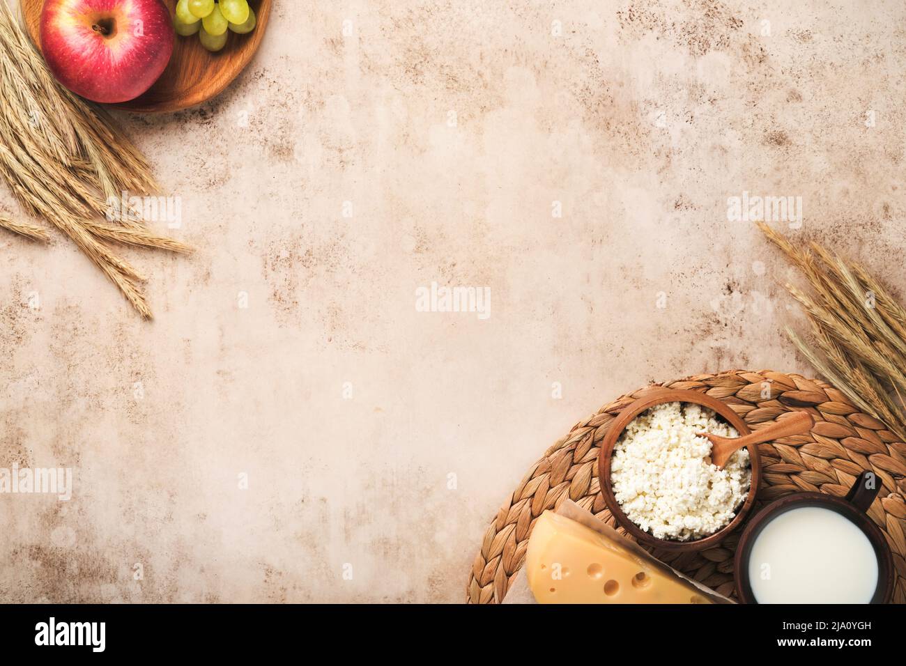 Happy Shavuot. Background for Shavuot traditional religious Jewish ...