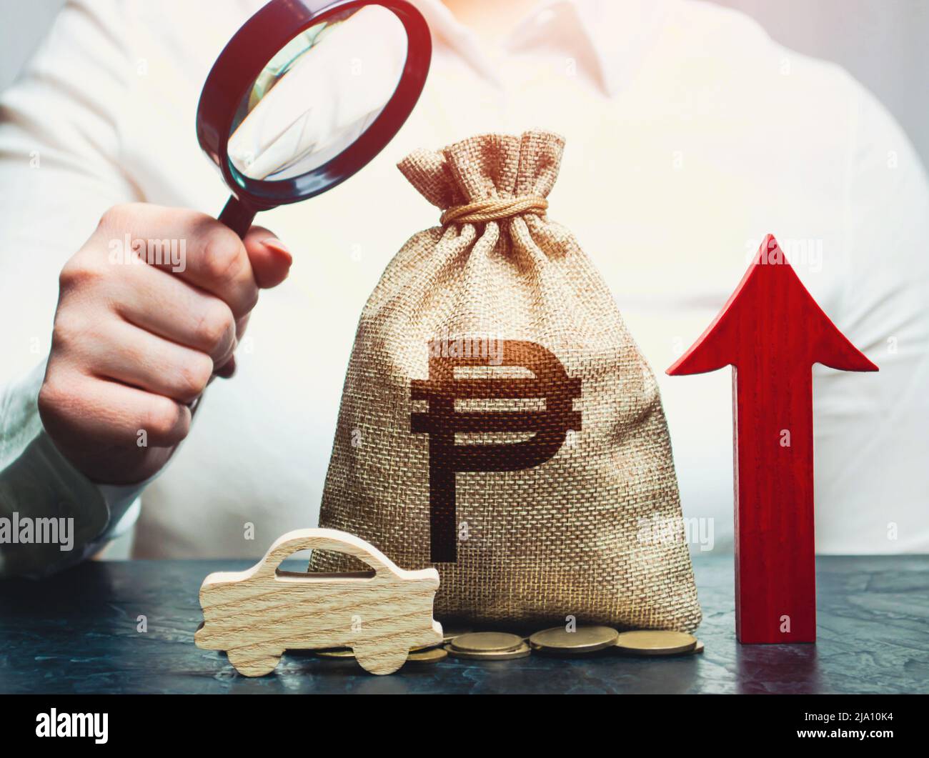 Philippine peso money bag hi-res stock photography and images - Alamy