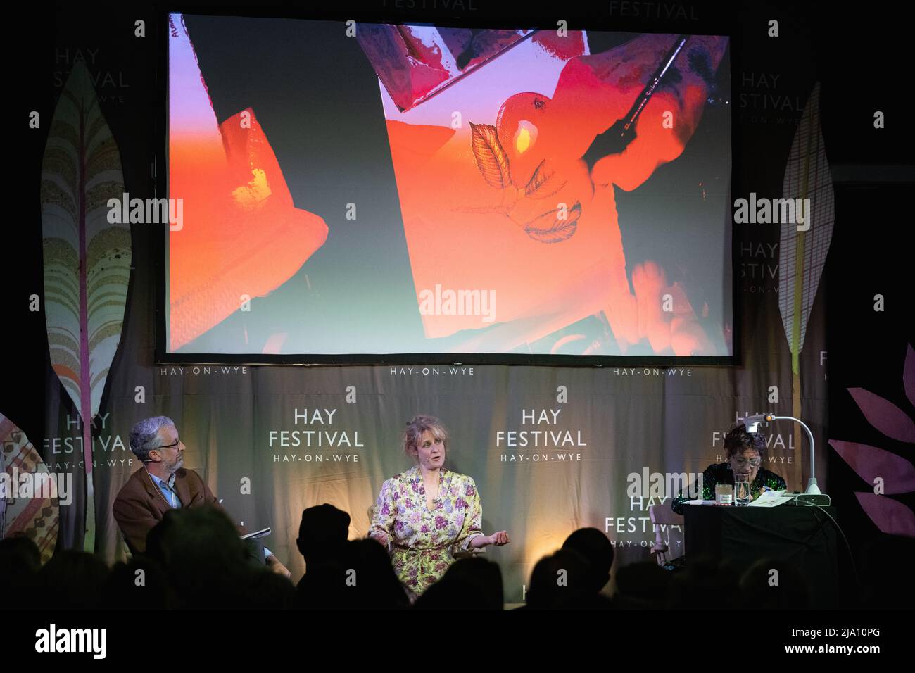 Hay-on-Wye, Wales, UK. 26th May, 2022. Adele Nozedar and Lizzie Harper ...