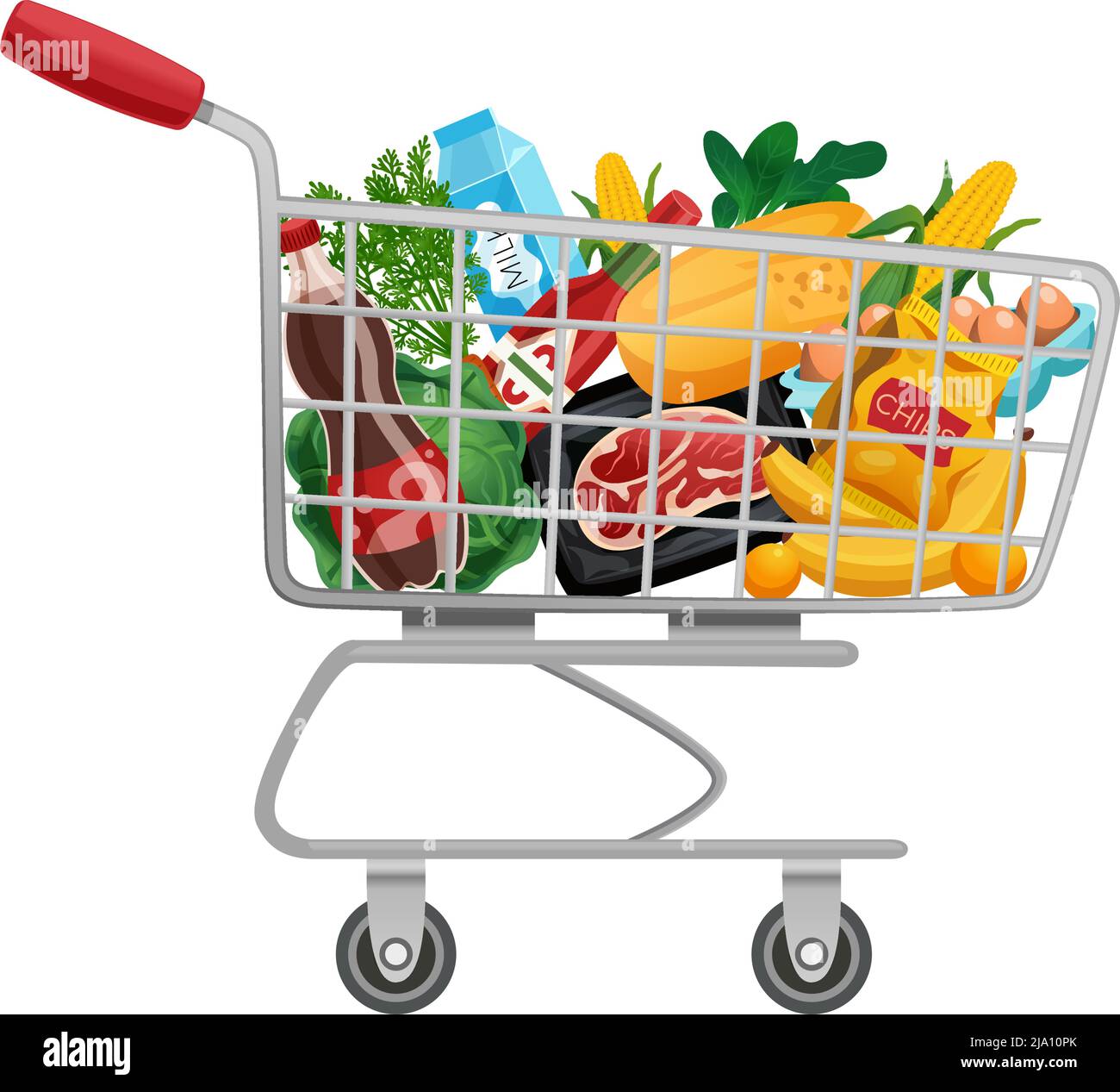 Supermarket Trolley Clipart