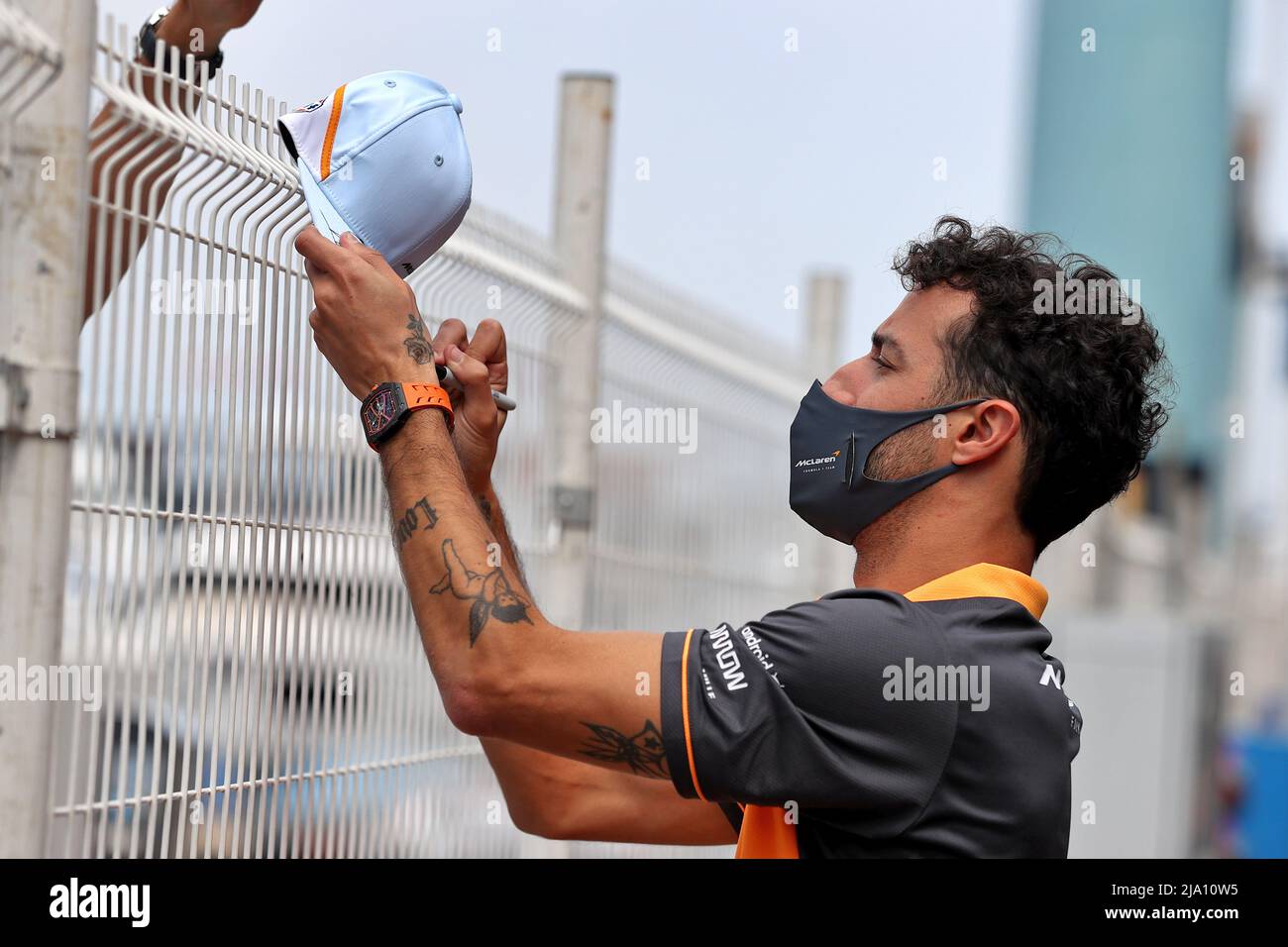 Daniel Ricciardo (AUS) McLaren signs autographs for the fans. Monaco ...