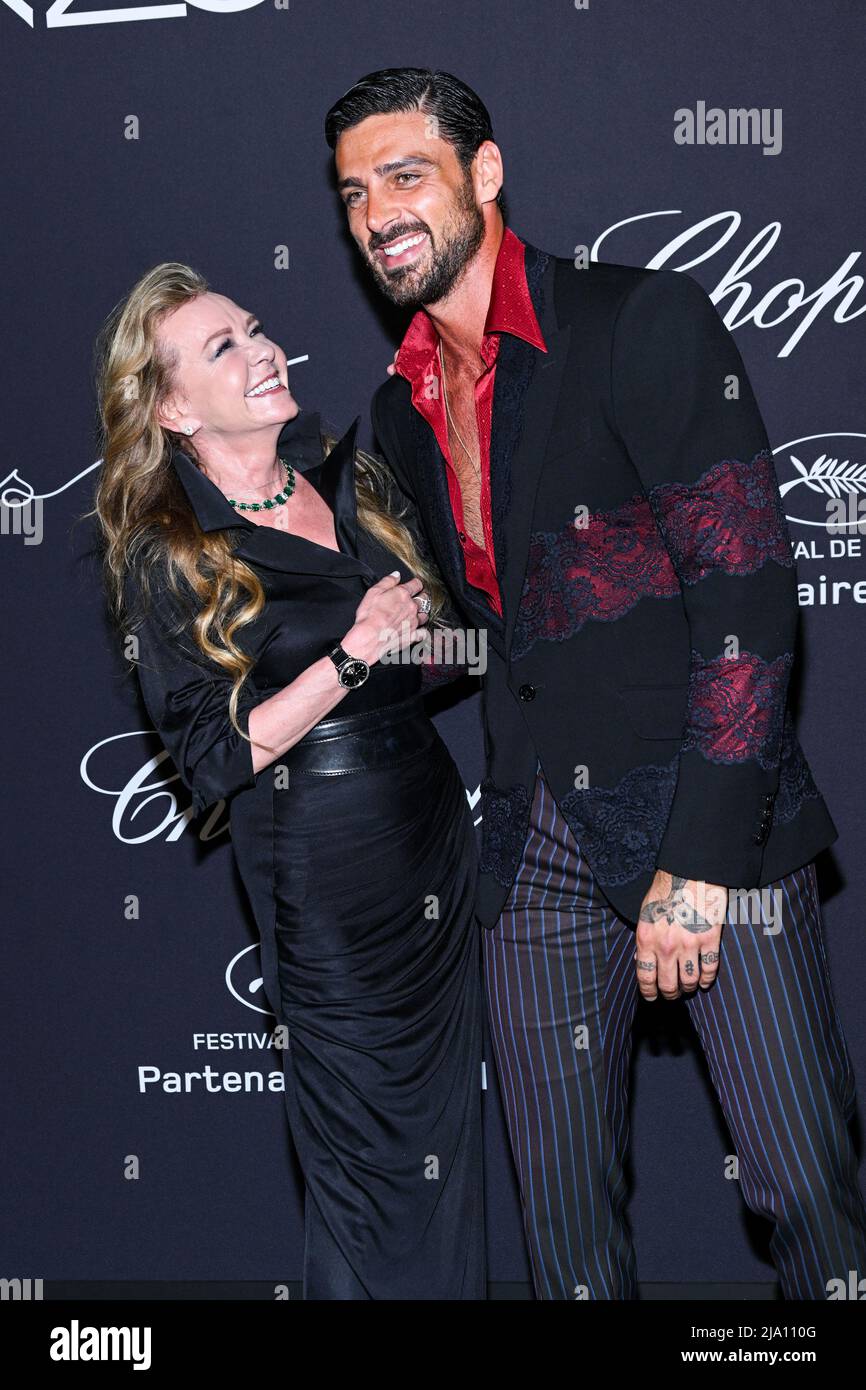 Cannes, France, May 2022, Caroline Scheufele , Michele Morrone 75th ...