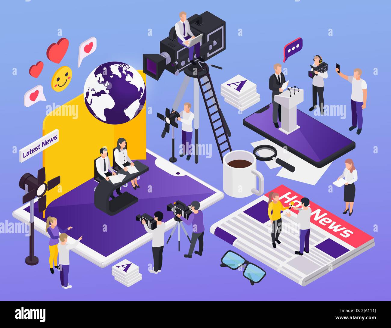 Broadcast producer Stock Vector Images - Alamy