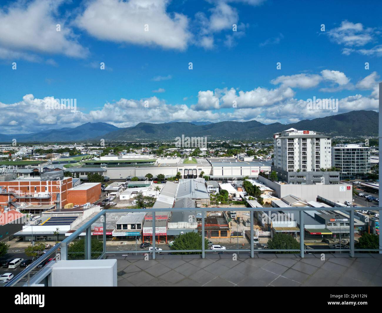 Aerial view of Cairns city Stock Photo - Alamy