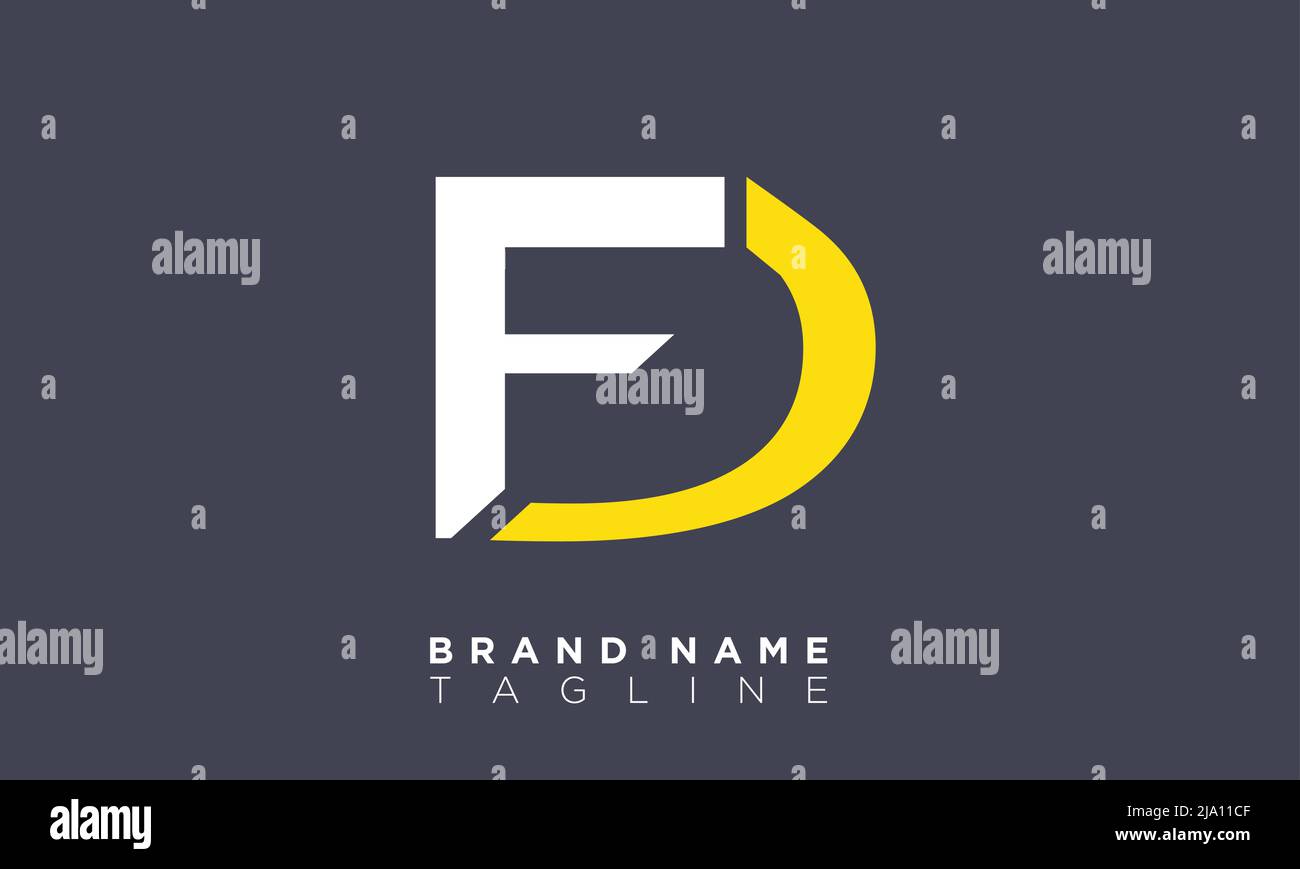 FD Alphabet letters Initials Monogram logo Stock Vector Image & Art - Alamy