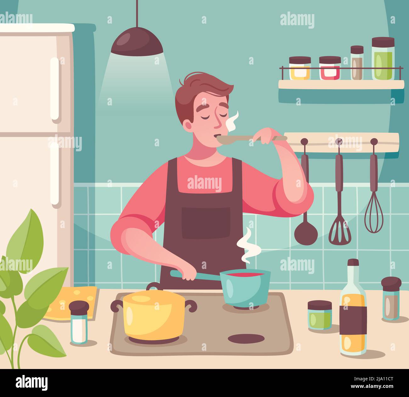 Simmer cooking Stock Vector Images - Alamy