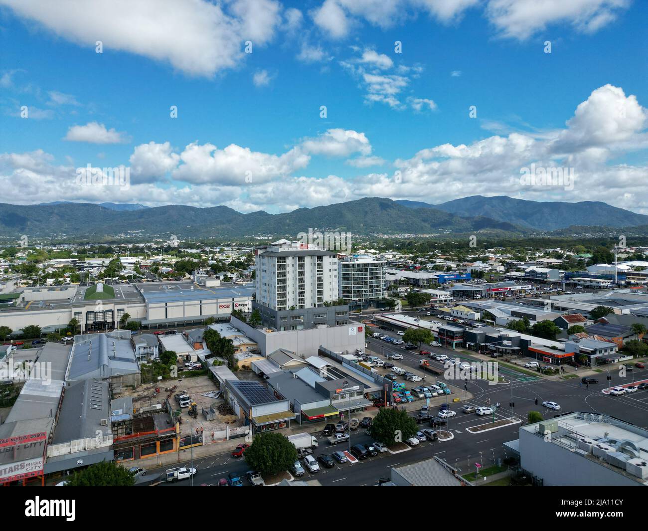 Aerial view of Cairns city Stock Photo - Alamy
