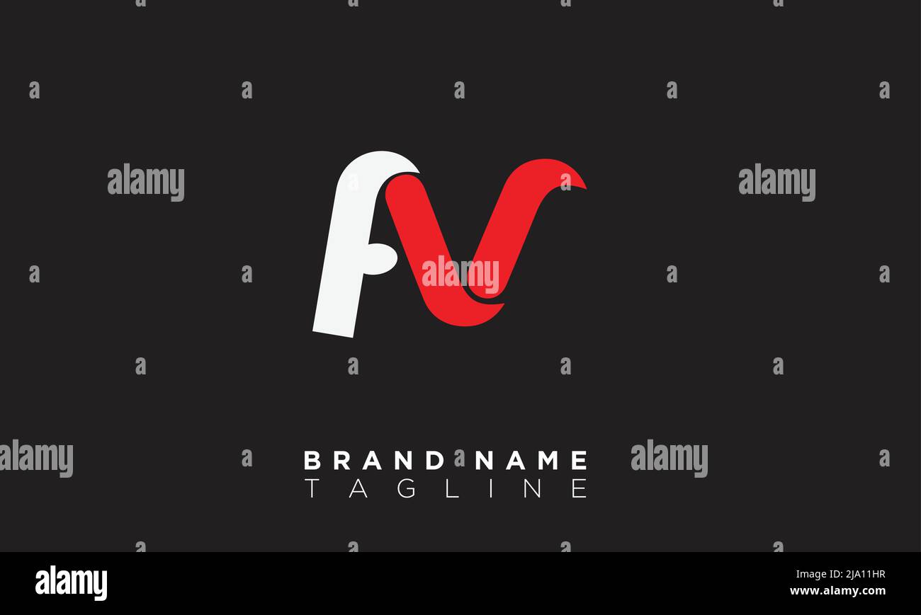 Monogram fv alphabet initial hi-res stock photography and images - Alamy
