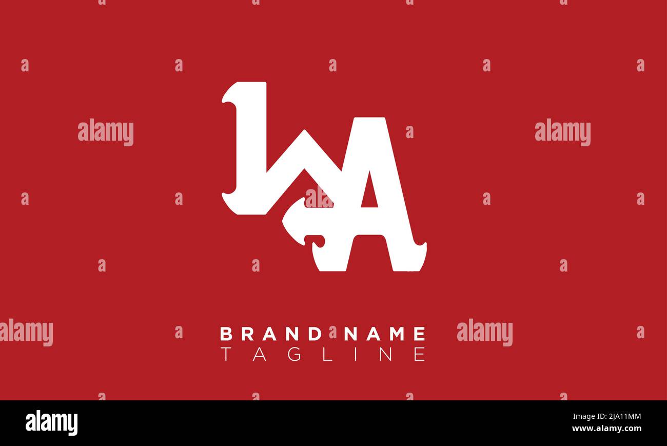 WA Alphabet letters Initials Monogram logo Stock Vector Image & Art - Alamy