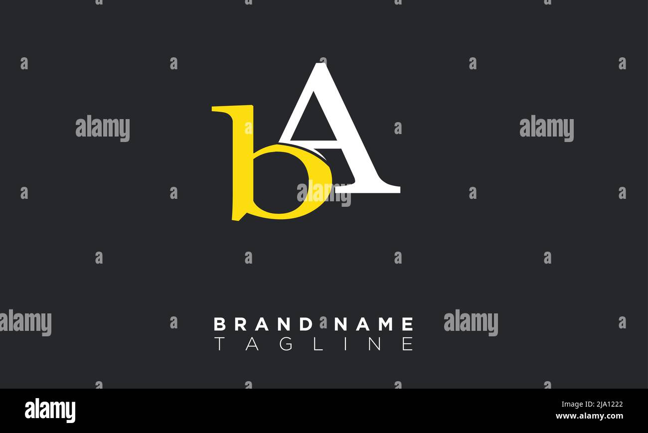 BA Alphabet letters Initials Monogram logo Stock Vector Image & Art - Alamy