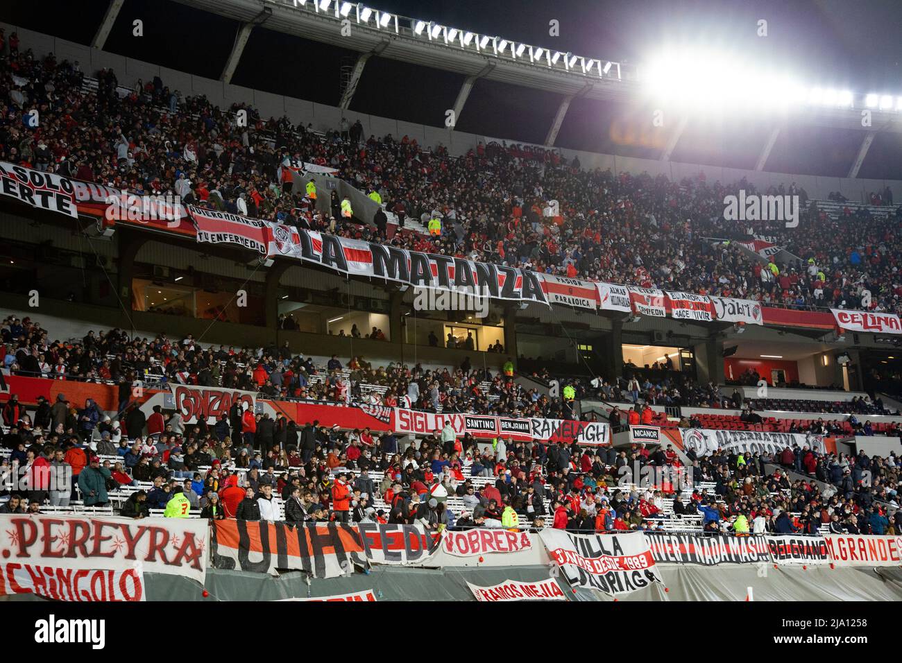 Fotball players from River Plate Team Argentina plays against Alianza ...